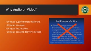 Energizing PowerPoint With Audio and Animation | PPTX | Video Software ...