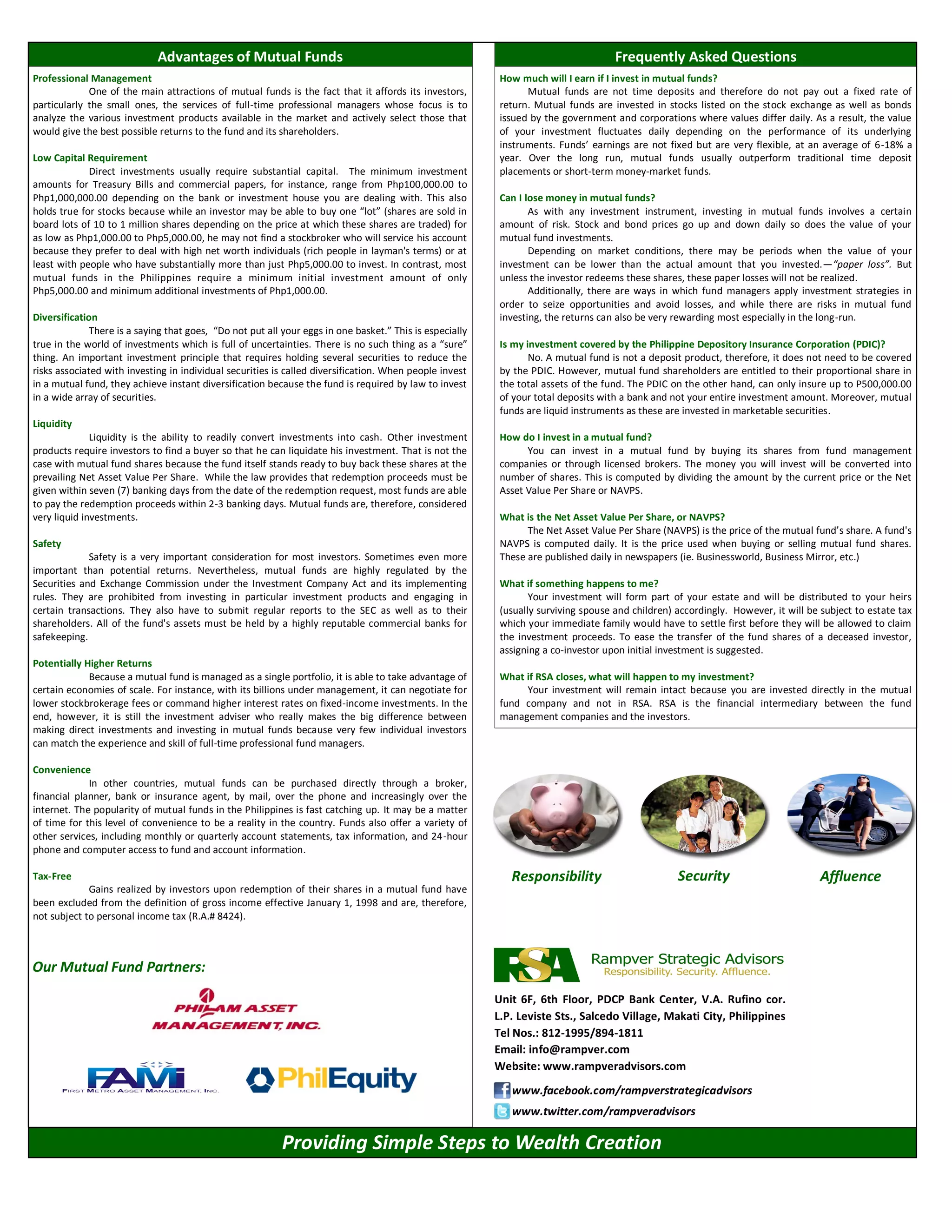 Rampver strategic advisors mf | PDF