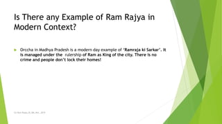 Ram Rajya: An Analytical Perspective | PPT