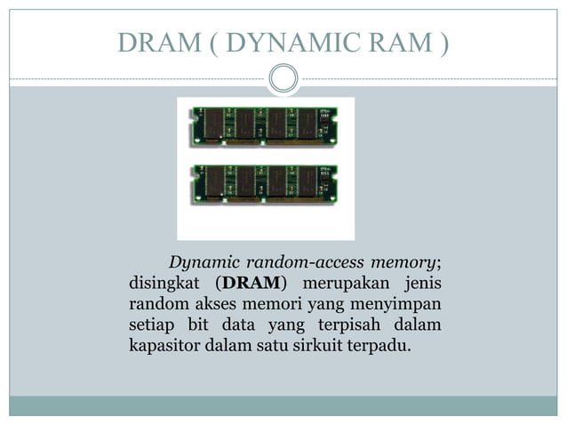 Ram ( random access memory ) | PPT