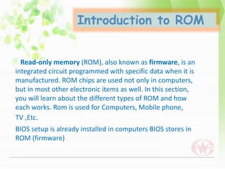 RAM & ROM | PPTX