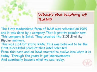 RAM & ROM | PPTX