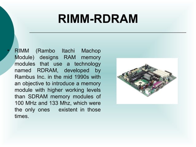 Ram & rom memories | PPT | Operating Systems | Computer Software and ...