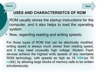 Ram & rom memories | PPT
