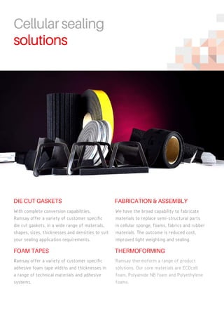 Ramsay - Gasket Manufacturer UK | PDF