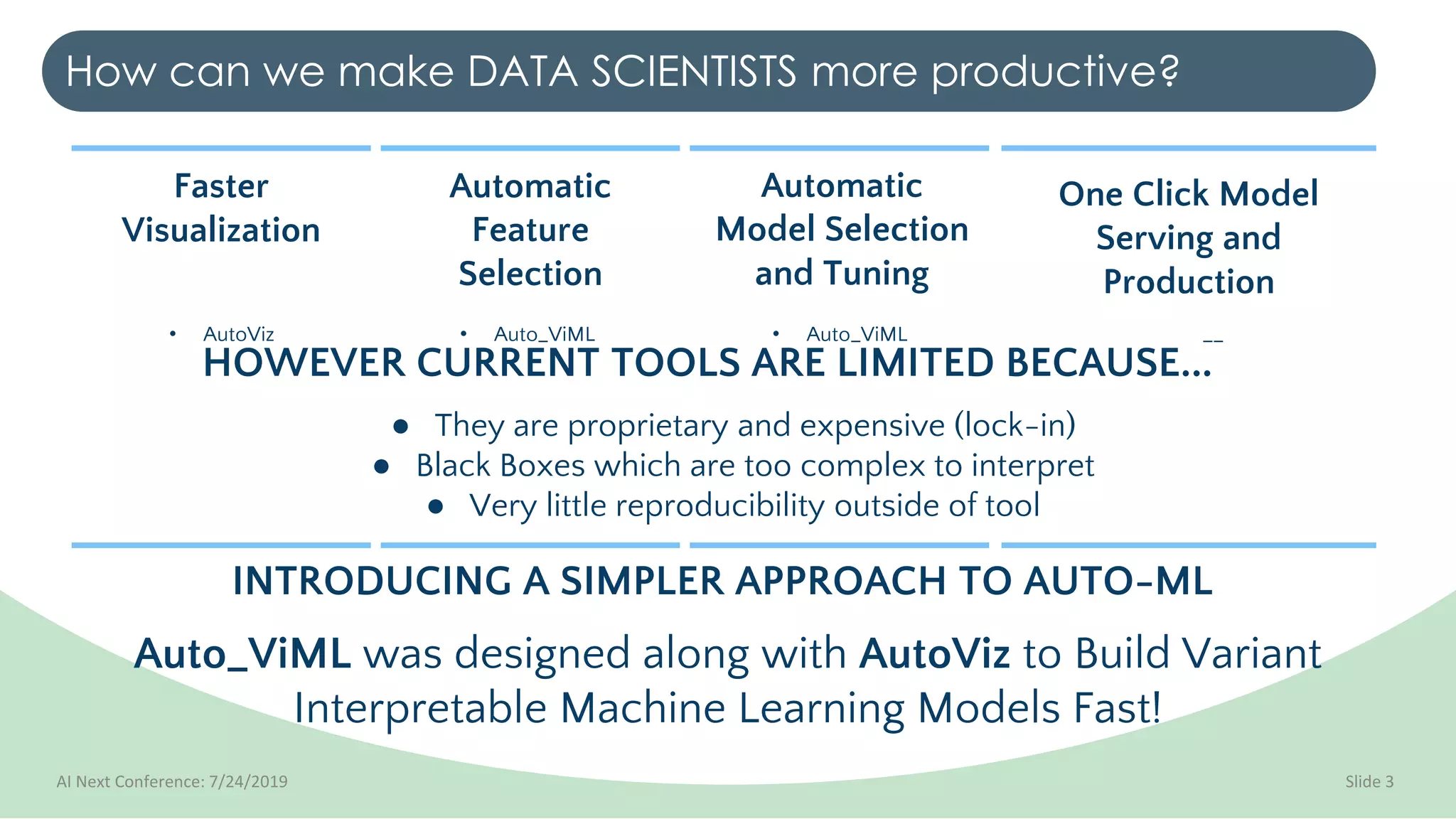 Auto visualization and viml | PPTX