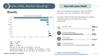 Auto visualization and viml | PPTX