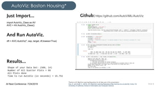 Auto visualization and viml | PPTX