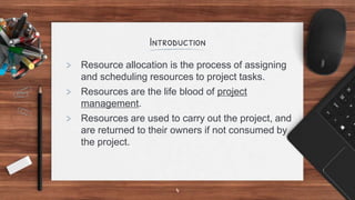Resource Allocation In Software Project Management | PPTX