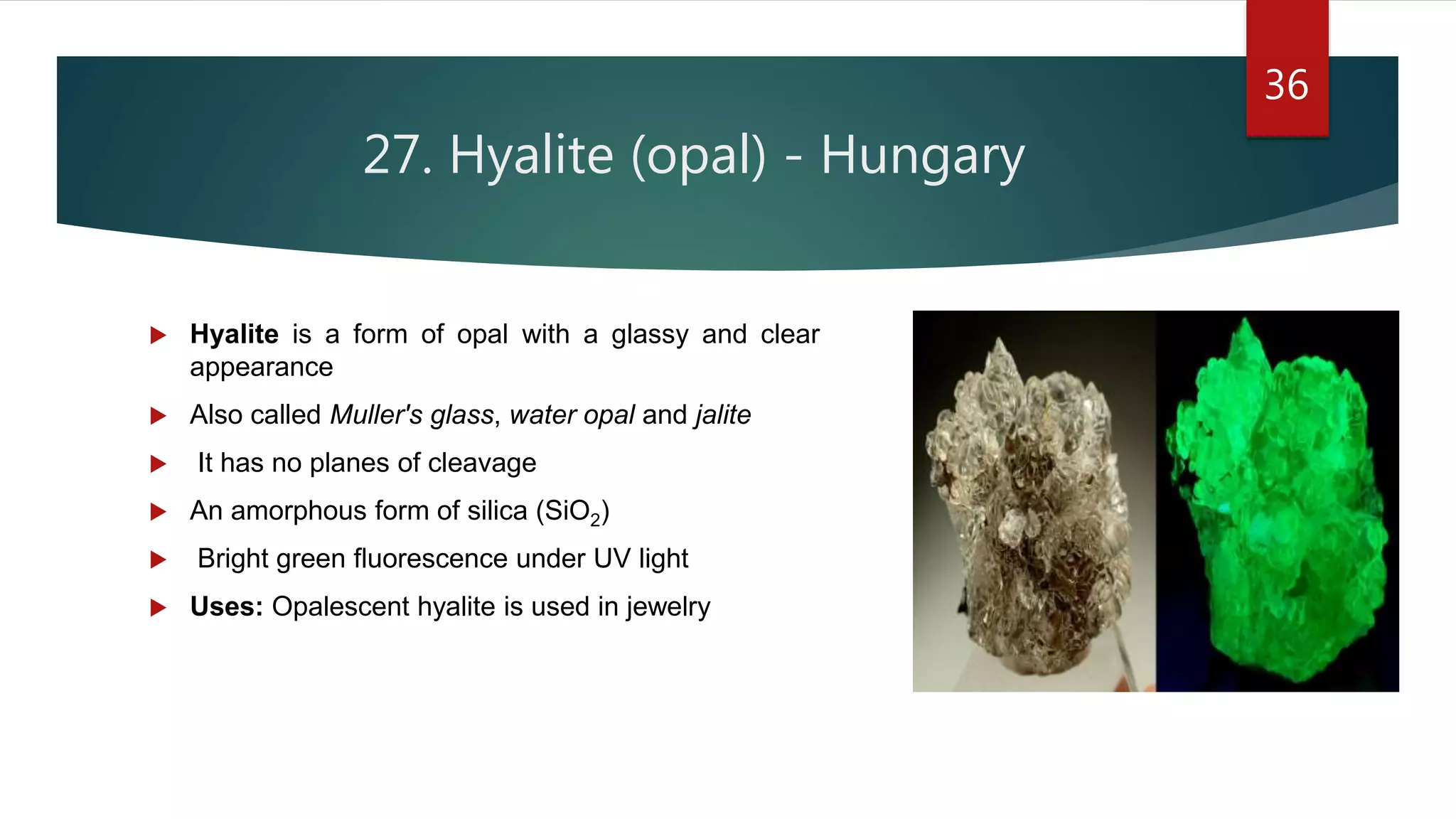 Fluorescent and phosphorescence minerals | PPTX