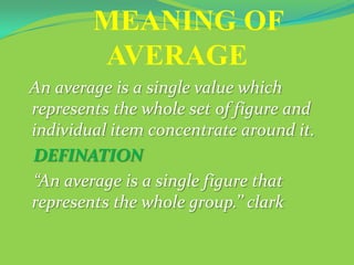 MEASURES OF CENTRAL TENDENCY | PPTX