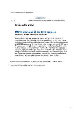 Ramson Energy bio CNG overview | PPT