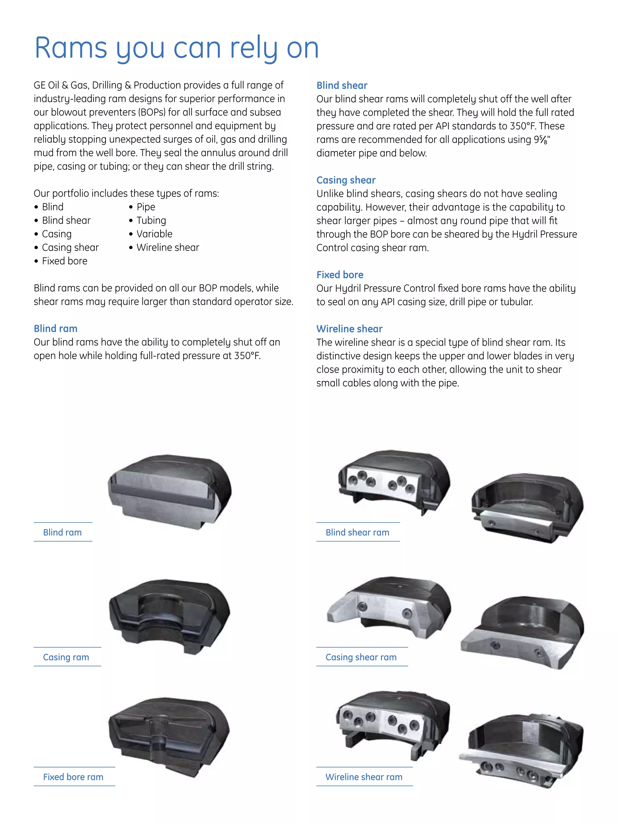 Rams single pages 081910 ge (hydril) | PDF