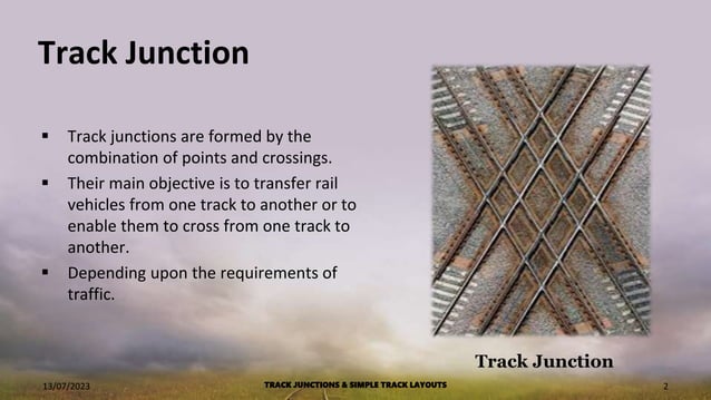 TRAIN TRACK JUNCTION | PPTX | Rail Travel | Travel Type