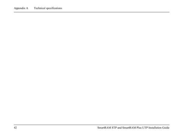SmartRAM STP and SmartRAM Plus UTP Installation Guide | PDF | Computer Peripherals | Computing