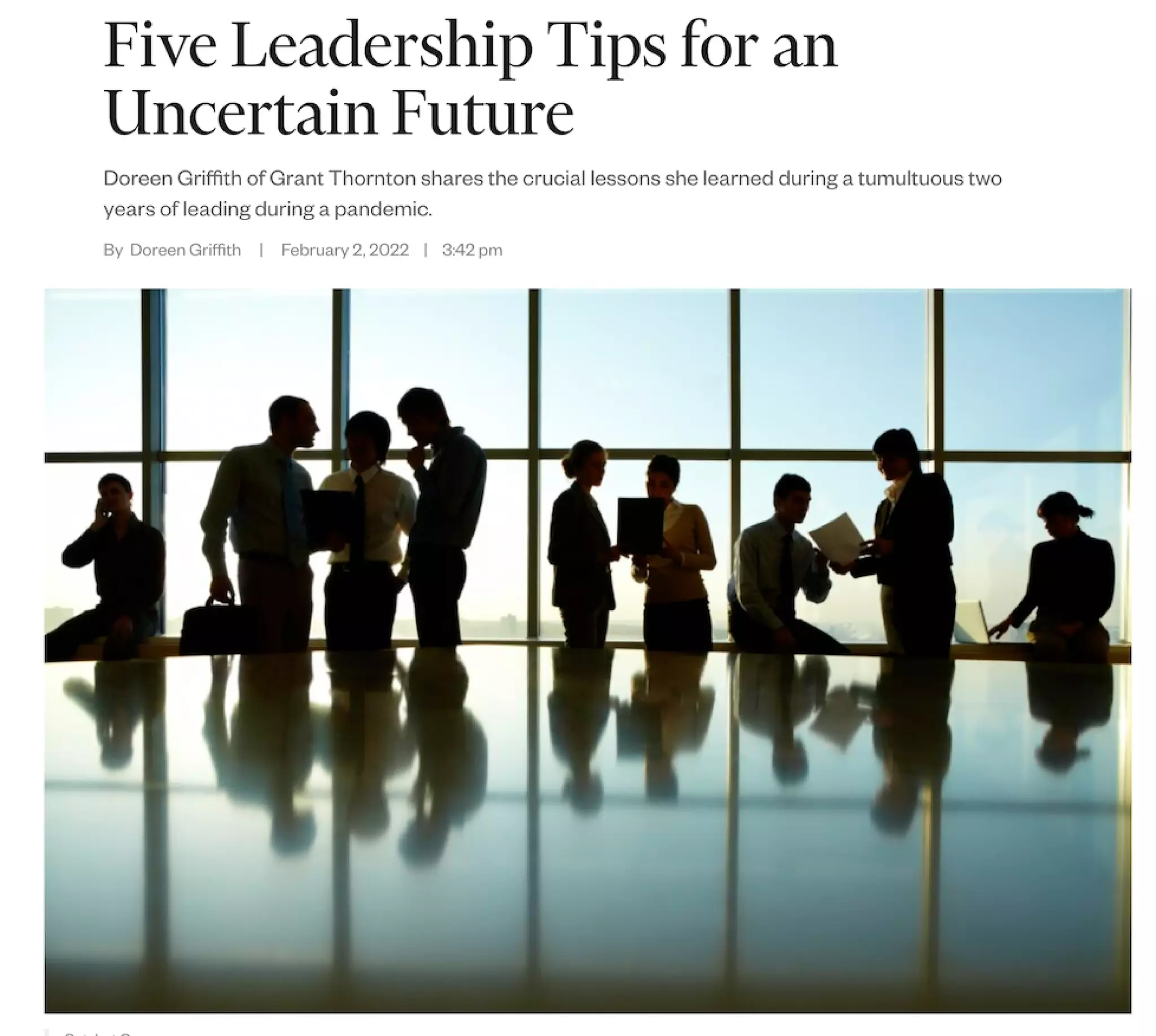 Five Leadership Tips for an Uncertain Future | PPT