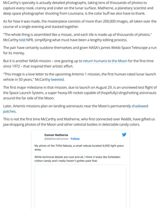 'Ridiculously Detailed' New Image of The Moon Is a Masterpiece of Space Photography | PDF