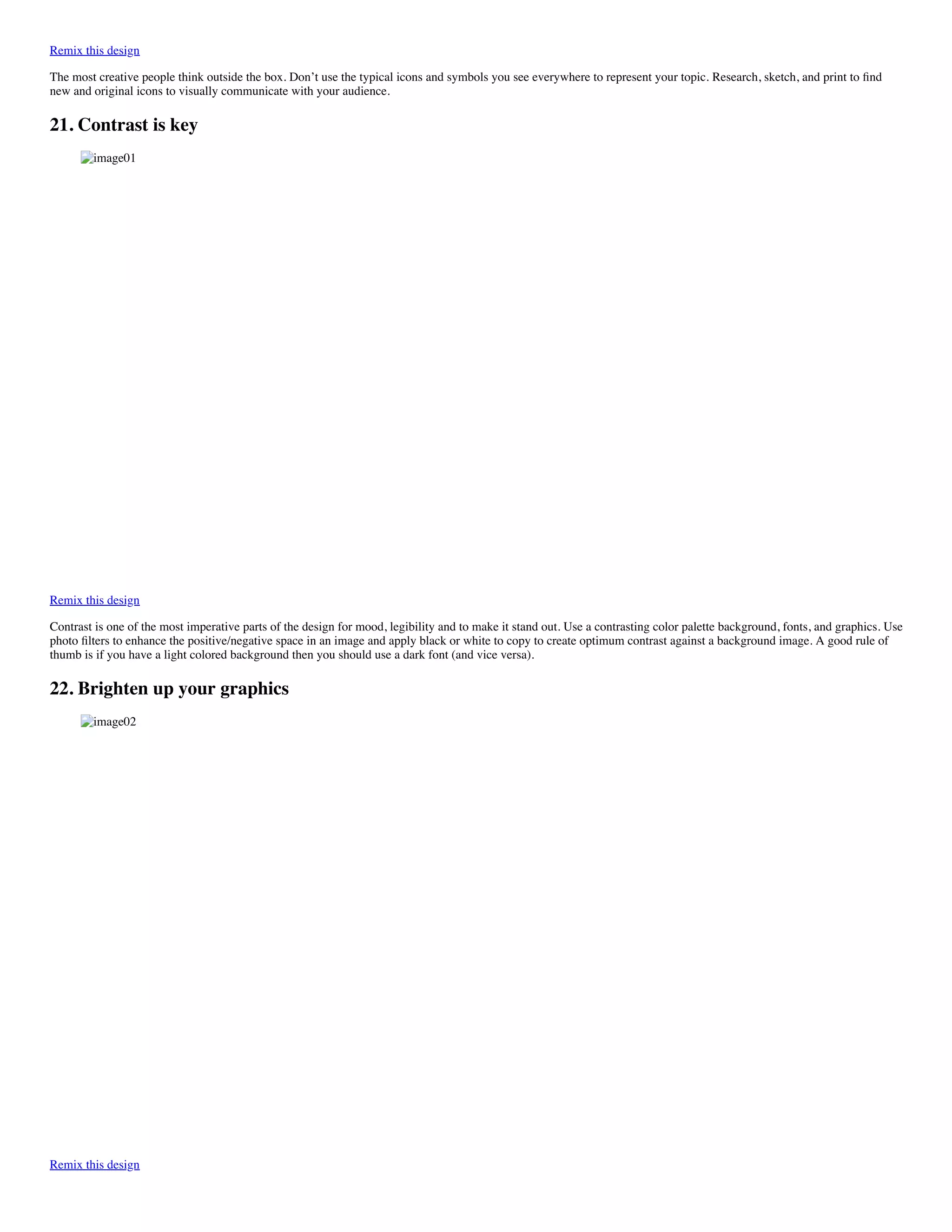 25 epic graphic design tips for non-designers | PDF