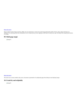 25 epic graphic design tips for non-designers | PDF