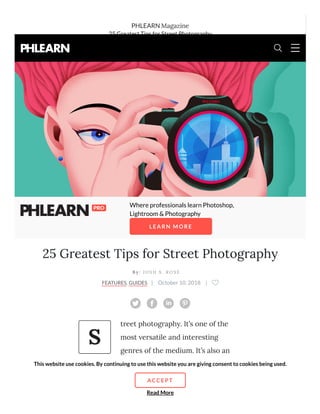 25 Greatest Tips for Street Photography | PDF