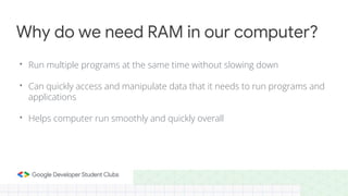[GDSC @ UoL] Chip Chat | RAM vs. ROM | PPT