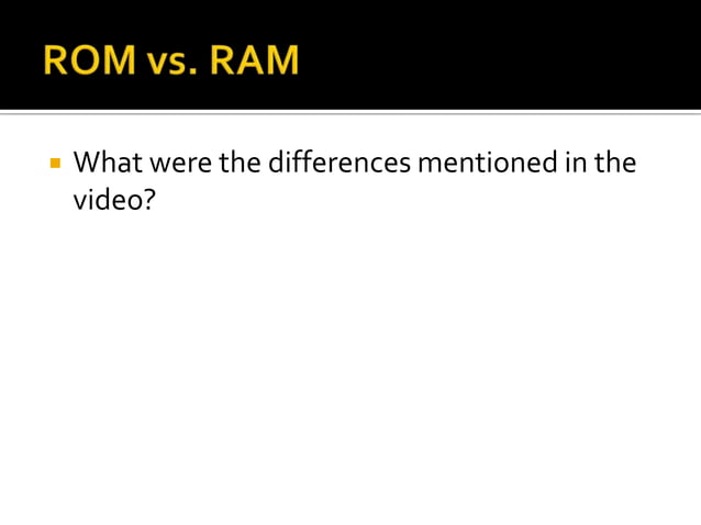 Ram vs rom | PPT