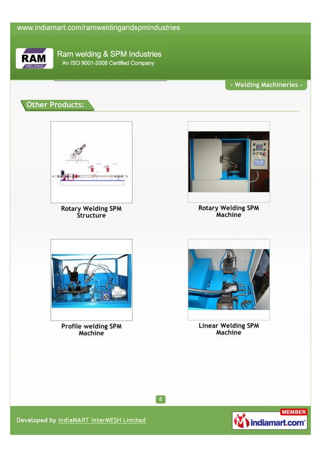 Ram Welding & SPM Industries, Faridabad, Welding Machine | PDF