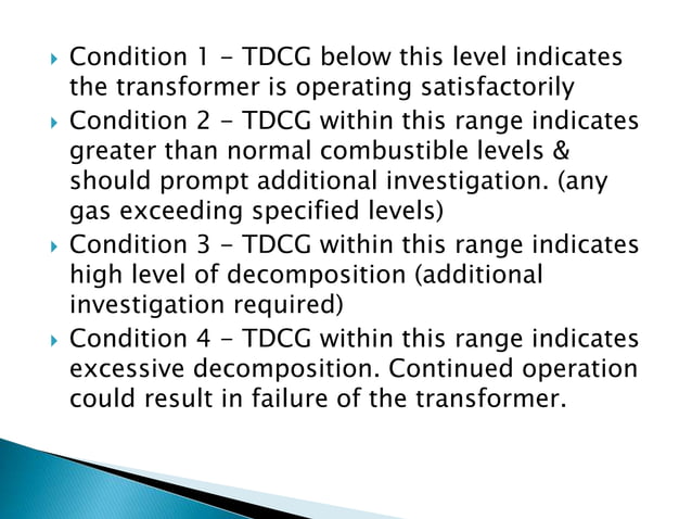 Dissolved Gas Analysis in Transformer Oil | PPTX | Chemistry | Science