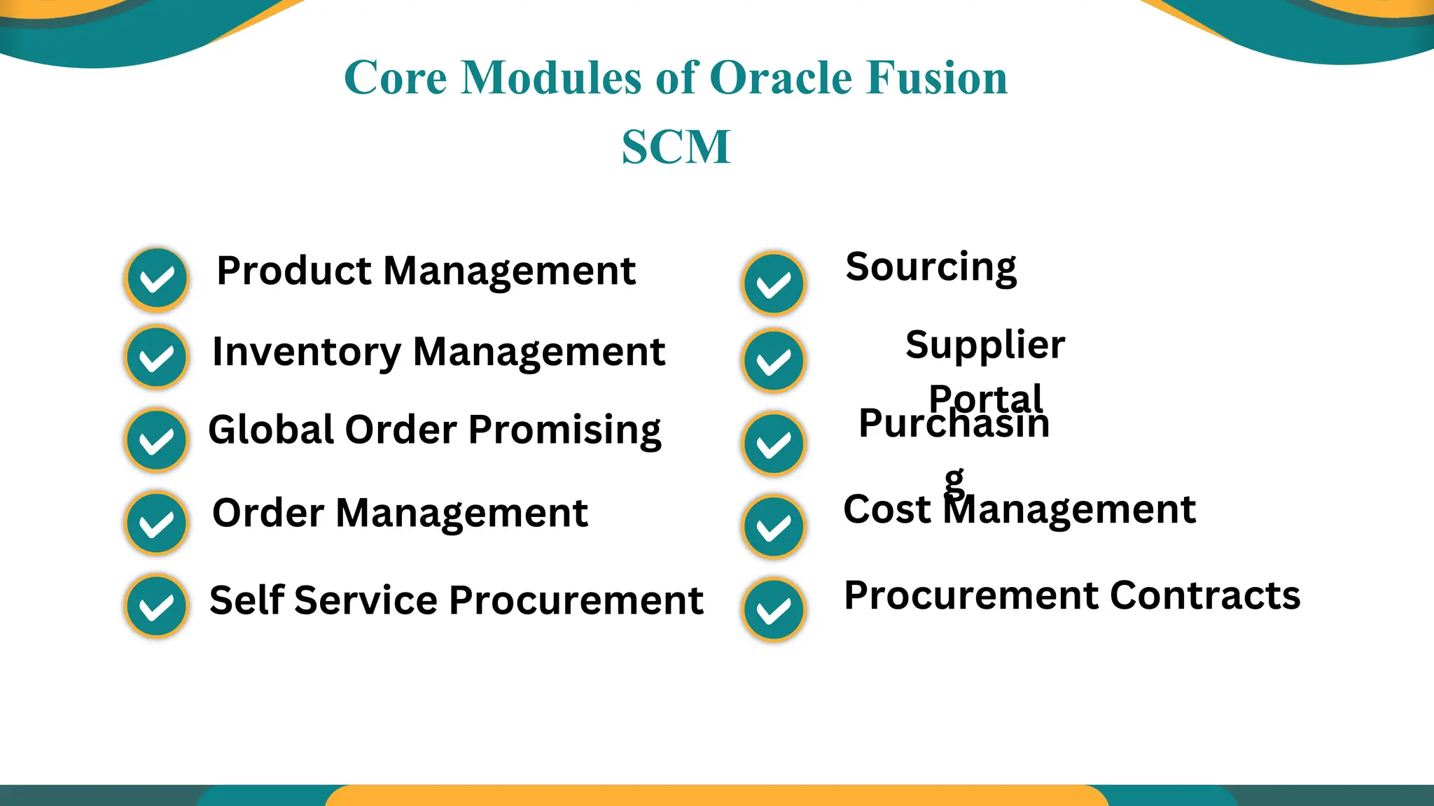 Oracle Fusion SCM Online Training Modules | PDF