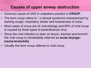 upper & lower airway obstruction | PPTX