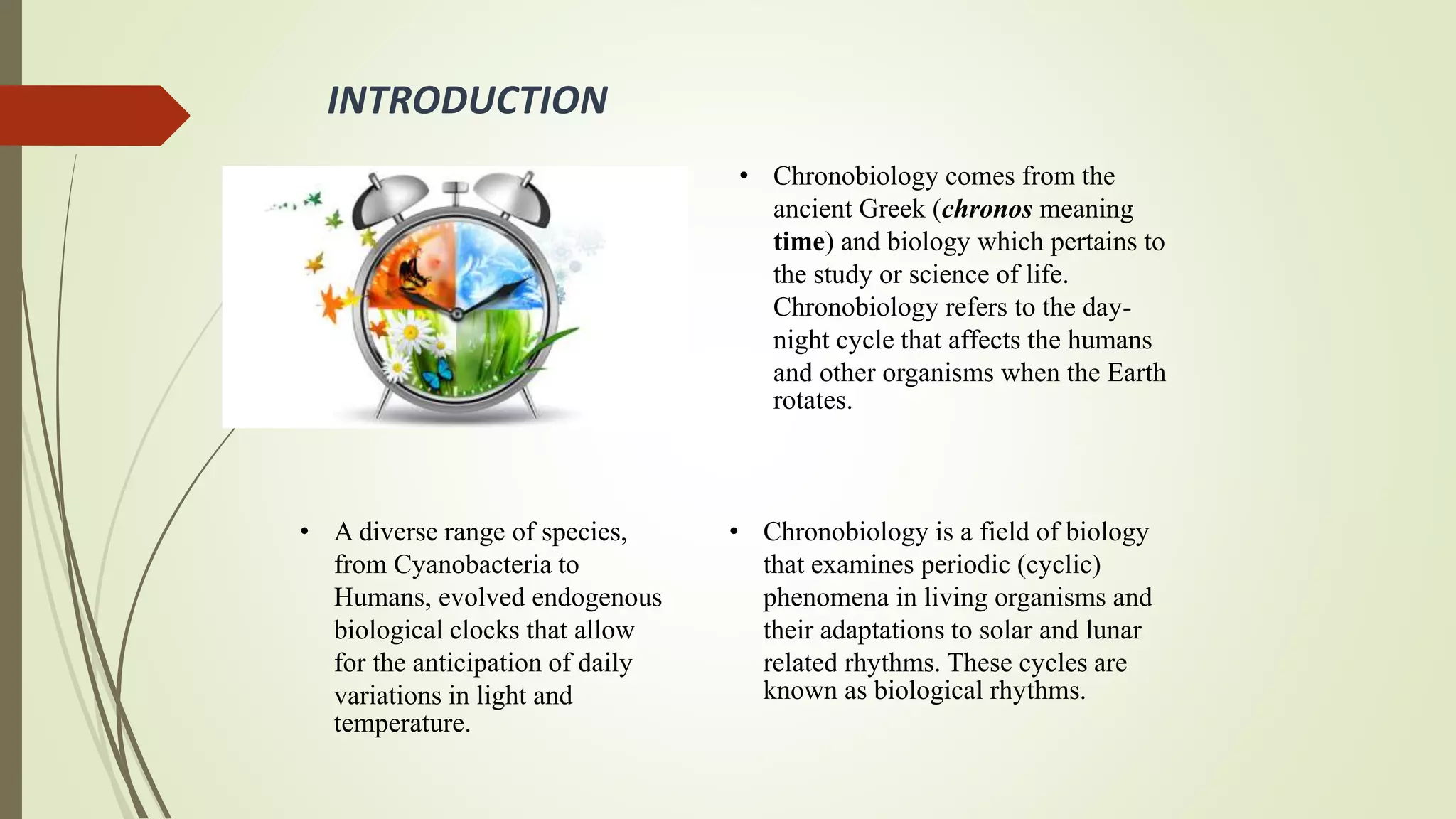CHRONOBIOLOGY | PPTX