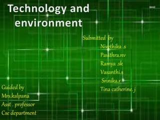 technology and environment | PPTX