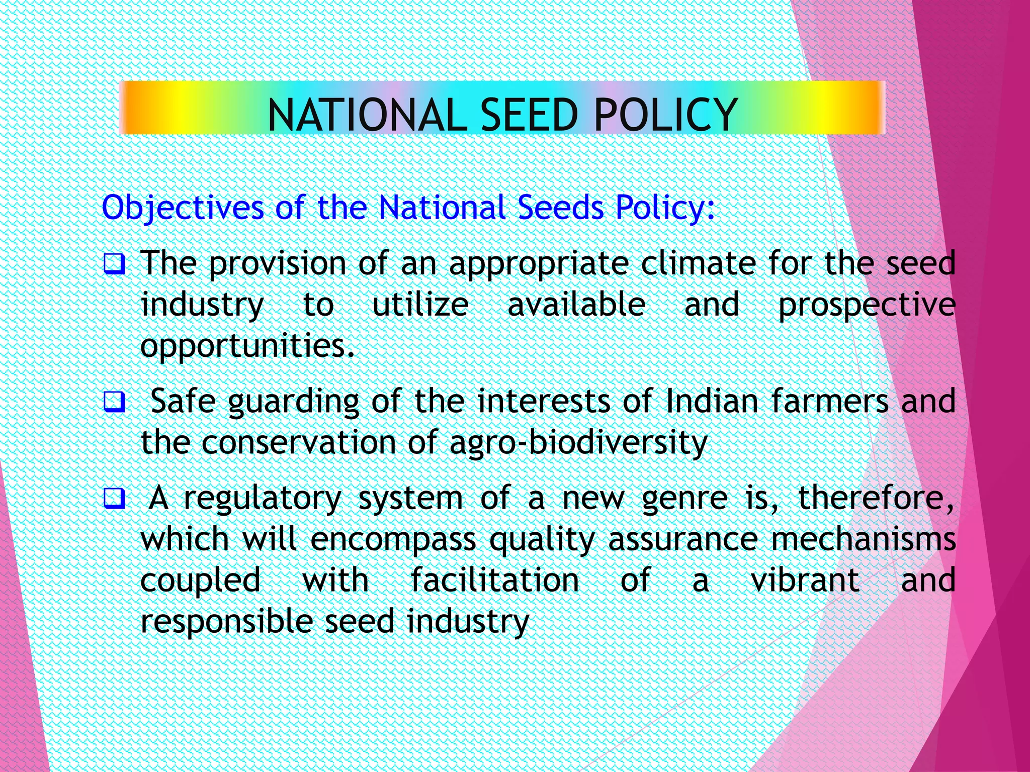 Quality Seed Production in Agriculture | PPTX