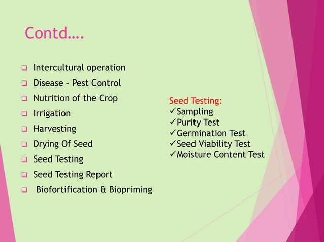 Quality Seed Production in Agriculture | PPTX