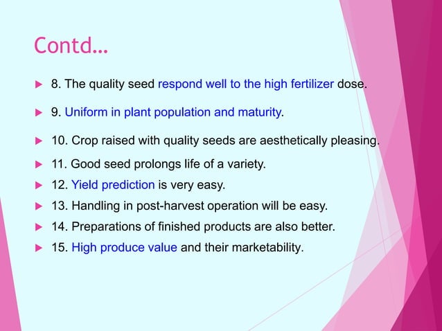 Quality Seed Production in Agriculture | PPTX
