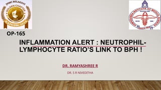 PAPER ,NLR BPH-0--inflammation alert bph | PPTX