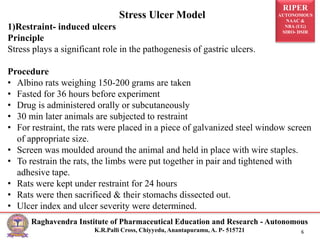 Screening models for Antiulcers | PPTX