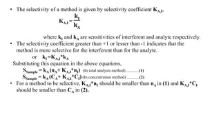 RAMYA SAVITHRI K SELECTION OF AN ANALYTICAL METHOD.pptx