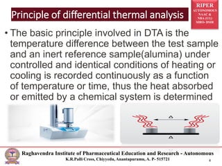 Differential Thermal analysis Application in Polymers. | PPT
