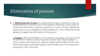 Poisons and principle for treatment of poisoning | PPTX