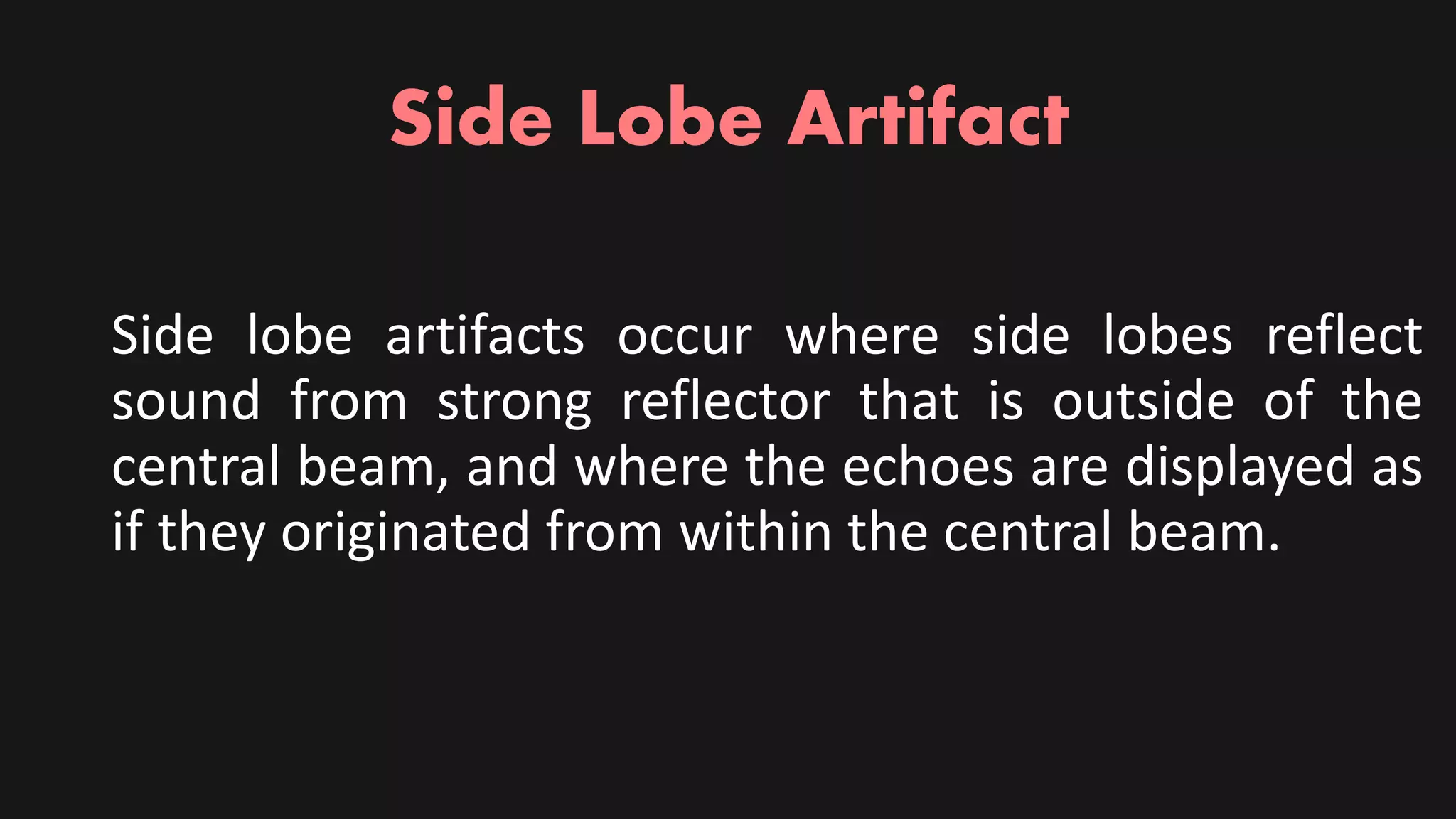 Side lobes and Harmonic Imaging | PPTX
