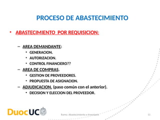 SISTEMA DE ABASTECIMIENTO DEFINICIONES Y CARACTERISTICAS | PPTX