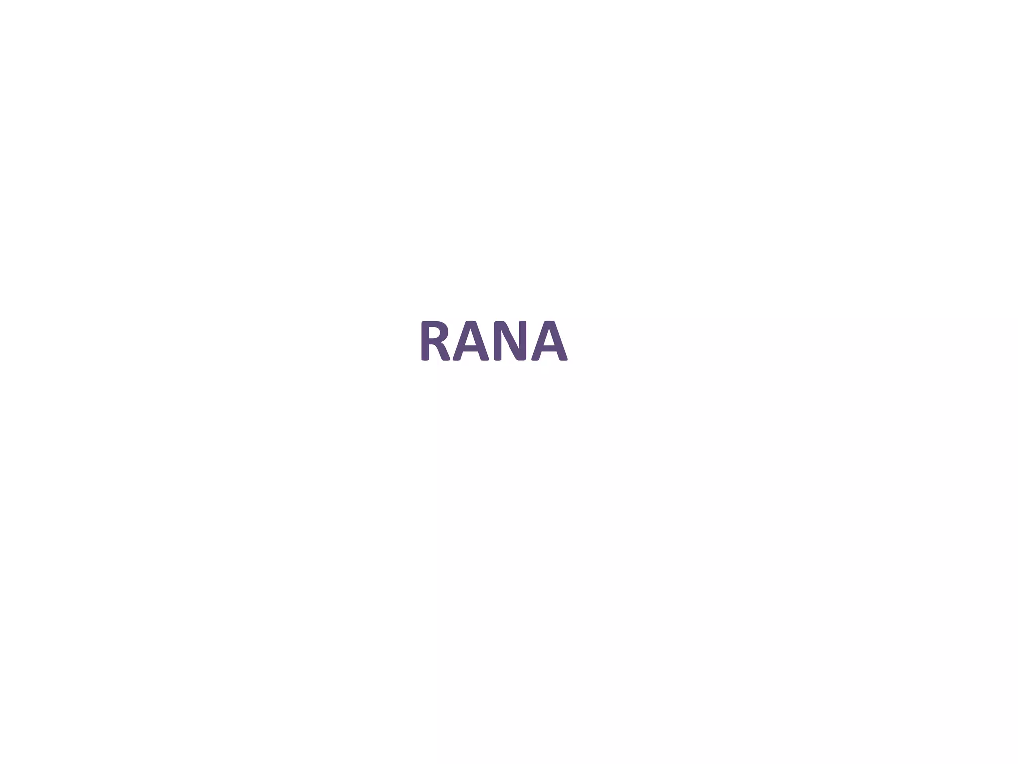 Rana | PPT