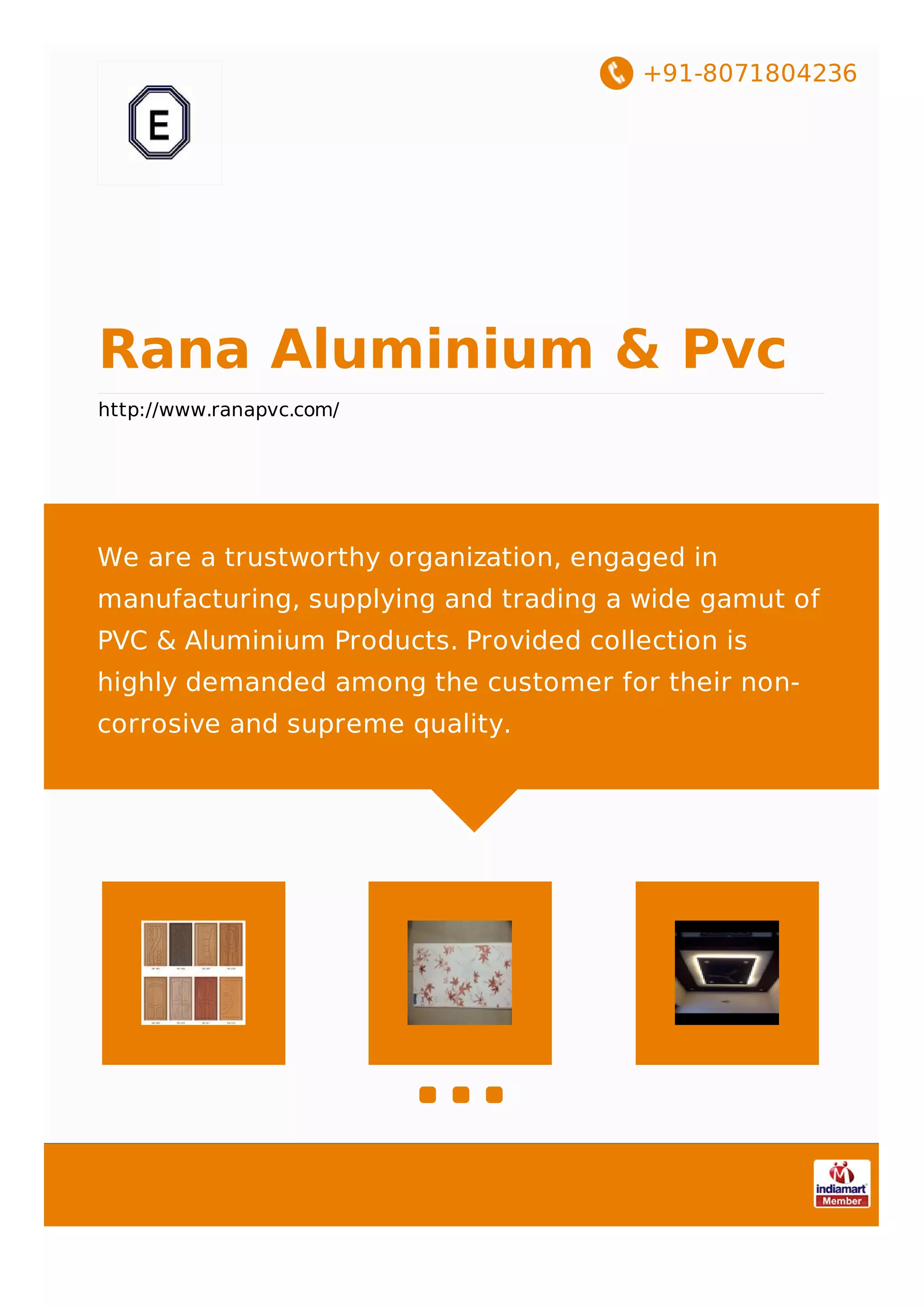 Rana Aluminium & Pvc | PDF