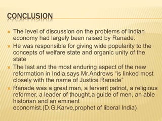 Contributions Of Mahadeo Govind Ranade | PPTX