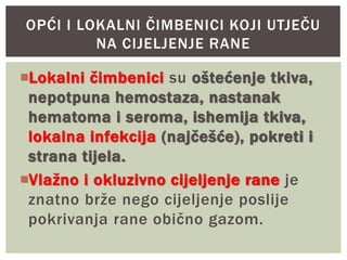 Rana i cijeljenje rane | PPSX