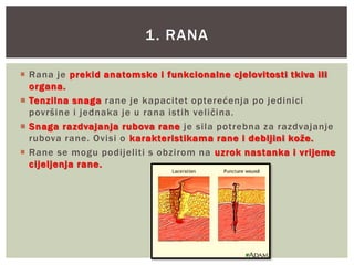 Rana i cijeljenje rane | PPSX