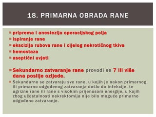 Rana i cijeljenje rane | PPSX