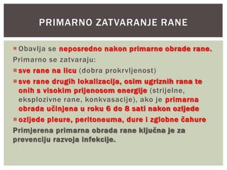 Rana i cijeljenje rane | PPSX