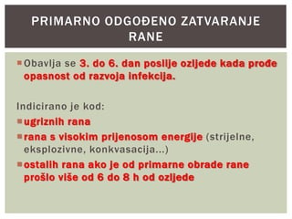 Rana i cijeljenje rane | PPSX